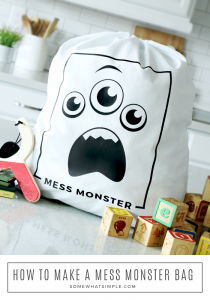 The Mess Monster "Toy Jail" - from Somewhat Simple Living .com
