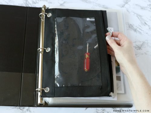 How to Organize Manuals + Warranty Info