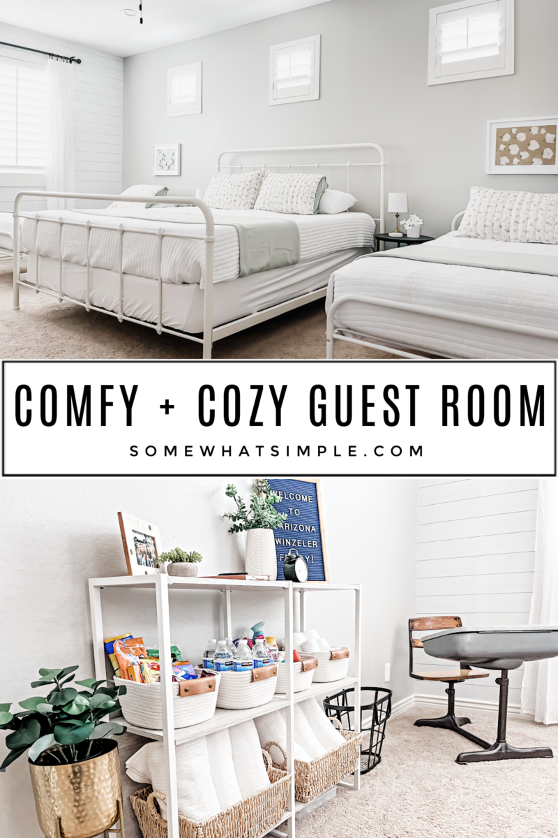 Comfortable + Cozy Guest Room