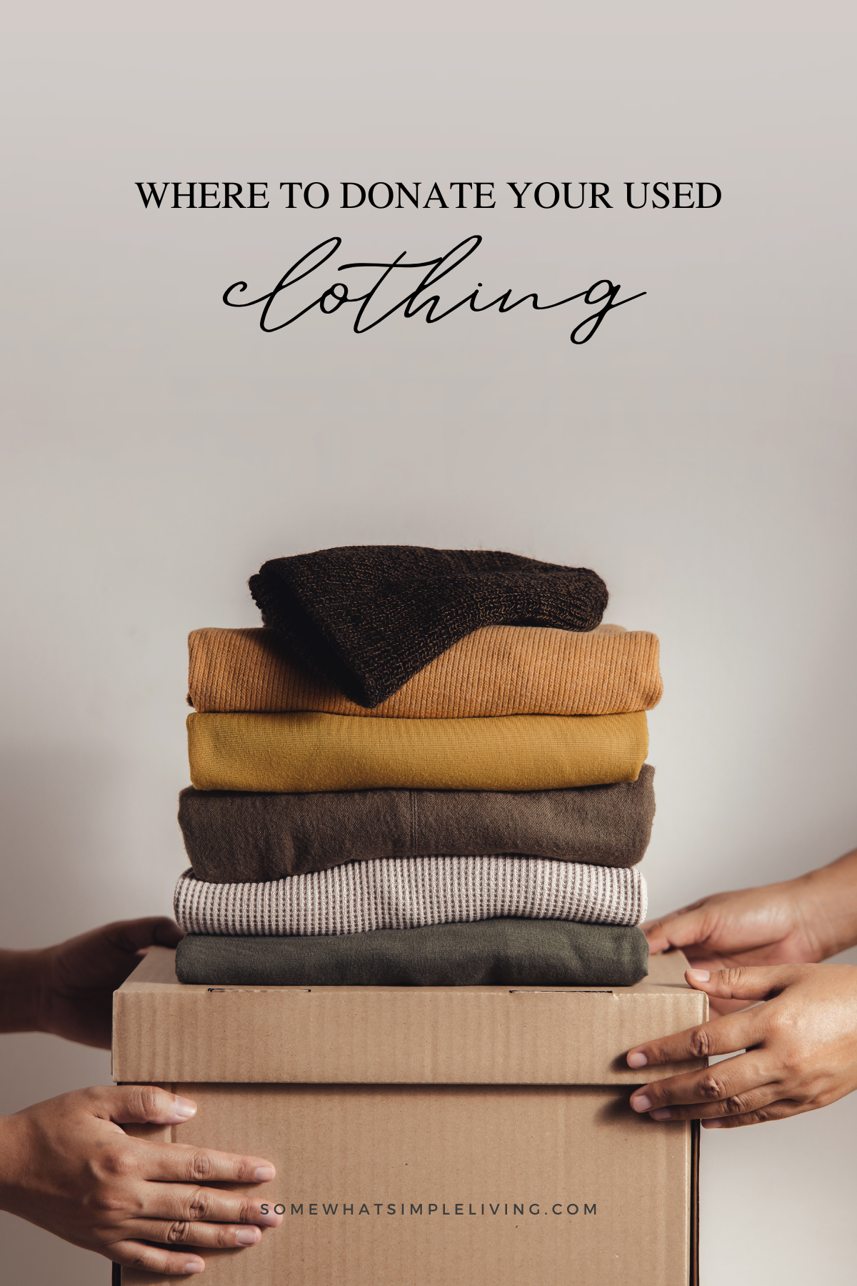 Where to Donate Clothing